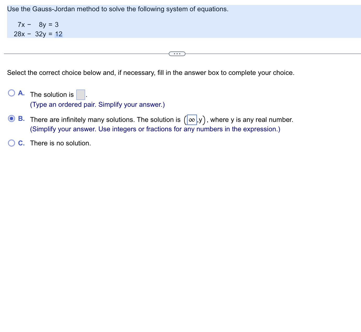 Solved Use the Gauss-Jordan method to solve the following | Chegg.com