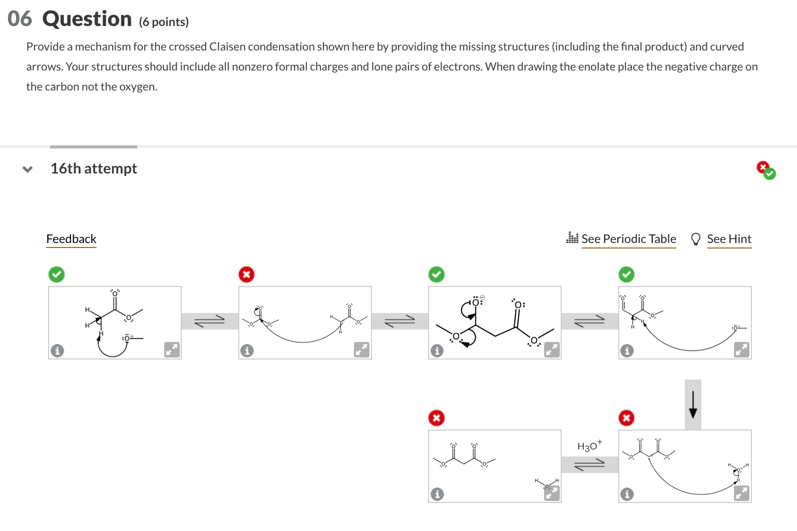 Solved 06 ﻿Question (6points) ﻿Provide a mechanism for the | Chegg.com
