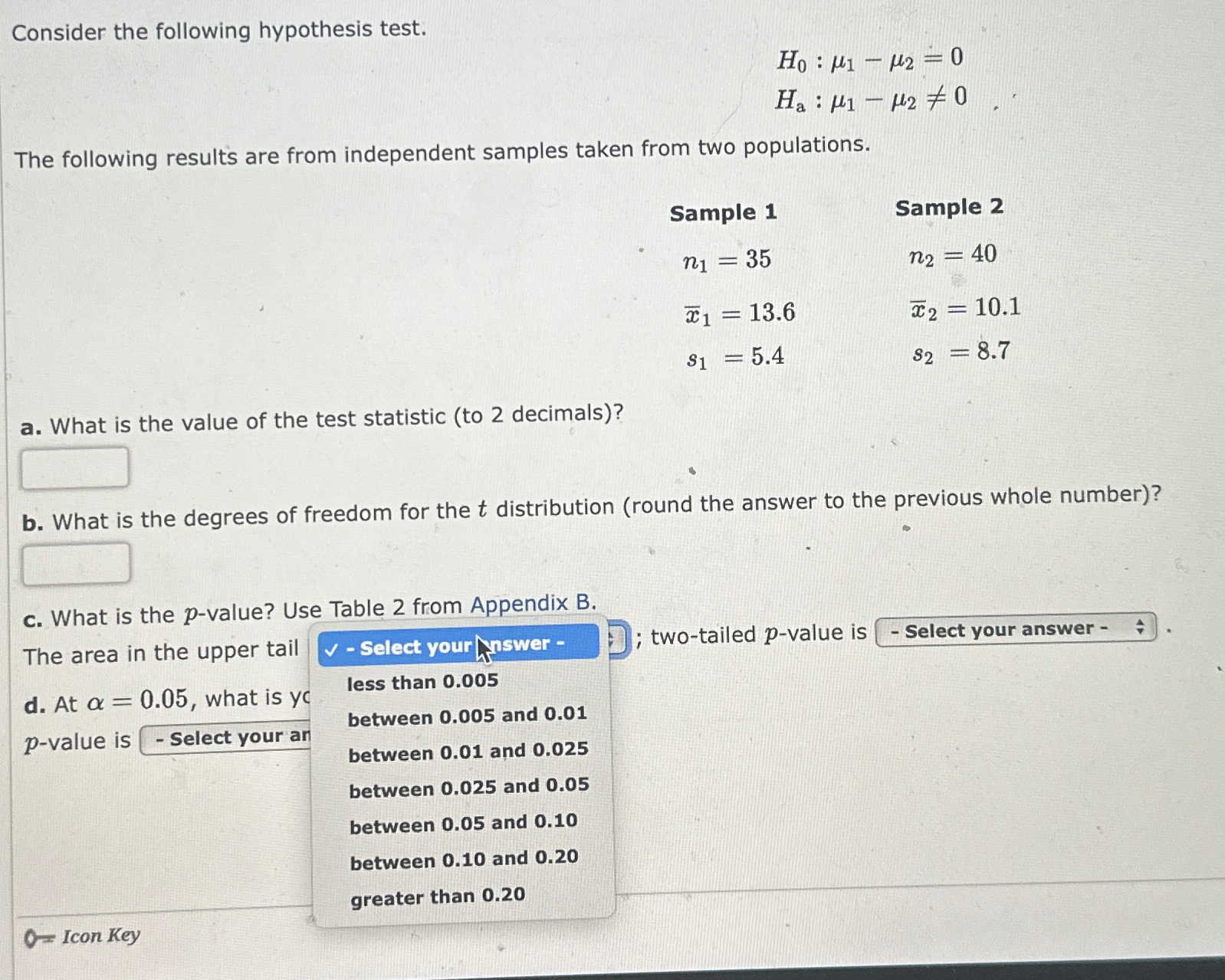 Solved Consider the following hypothesis | Chegg.com