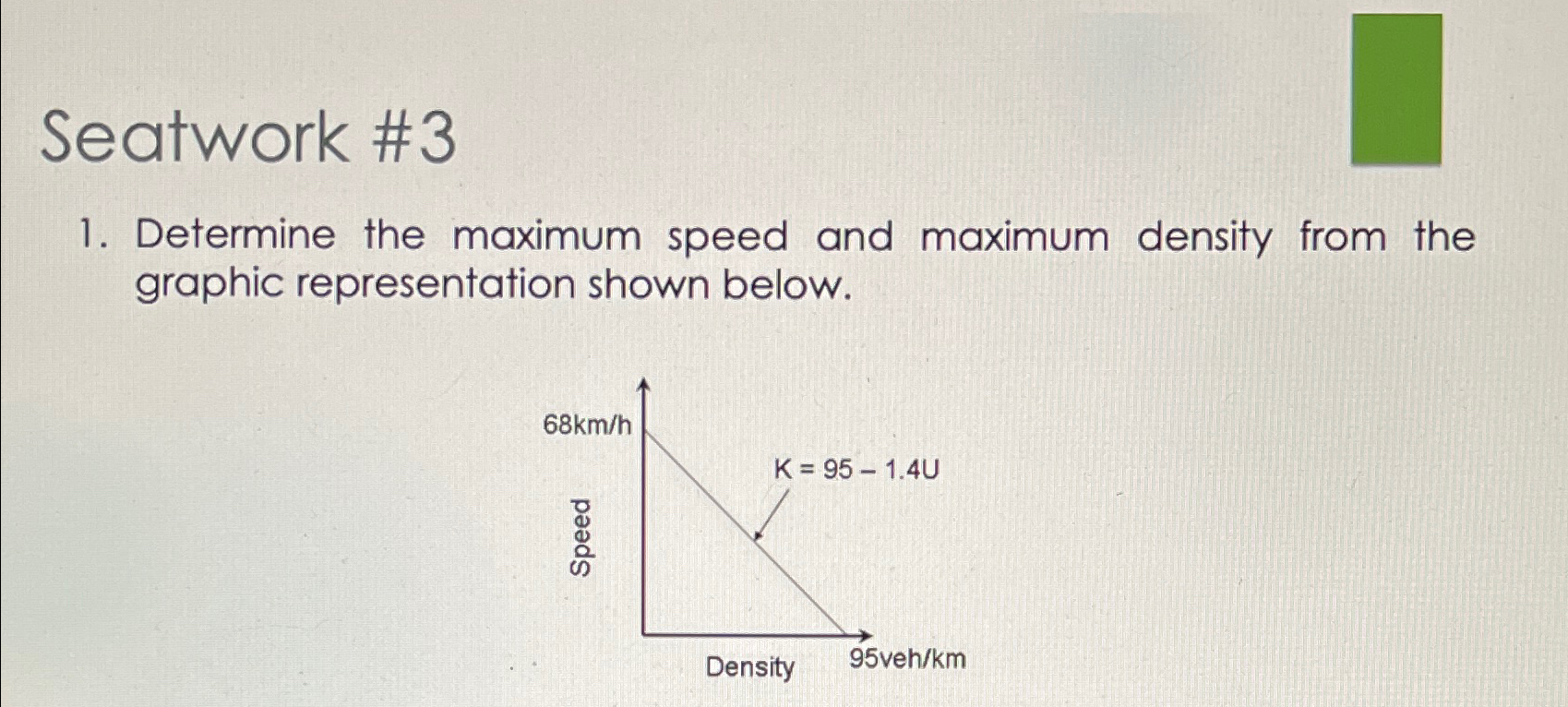 Solved Seatwork #3Determine the maximum speed and maximum | Chegg.com