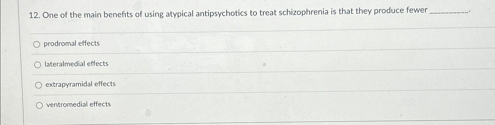 Solved One of the main benefits of using atypical | Chegg.com