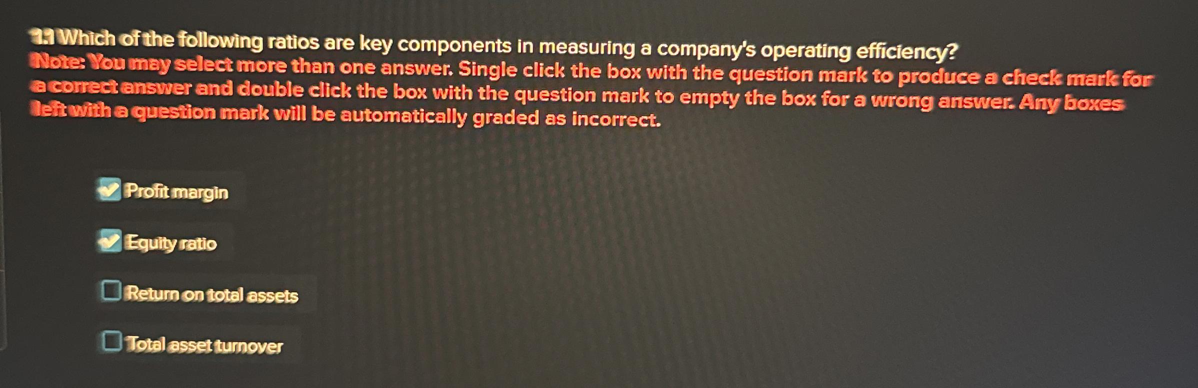 Solved 19 ﻿Which of the following ratios are key components | Chegg.com