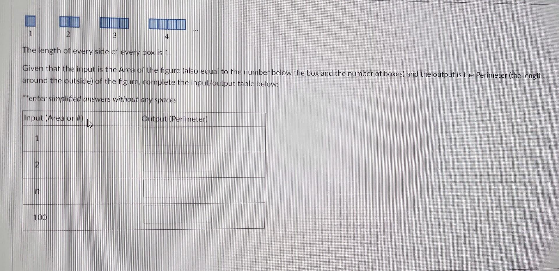 Solved Given that the input is the Area of the figure (also | Chegg.com