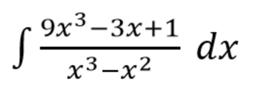 Solved 9x3-3x+1 S dx x3-x2 | Chegg.com