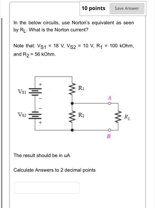 Solved In the below circuits, use Norton's equivalent as | Chegg.com