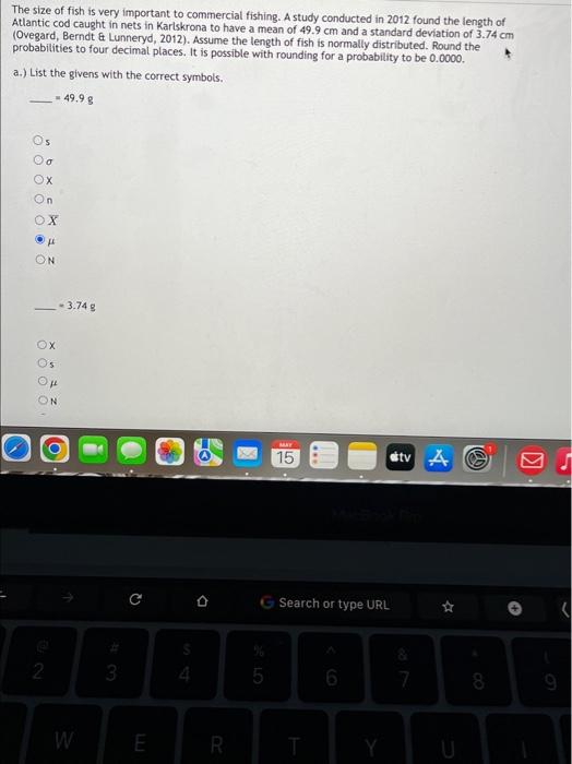 Solved Atlantic cod caught in important to commercial | Chegg.com