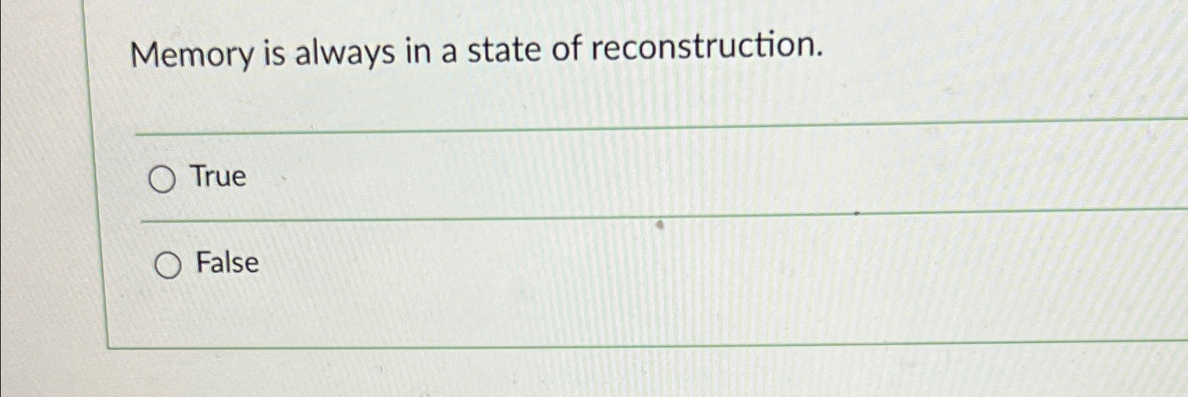Solved Memory is always in a state of | Chegg.com