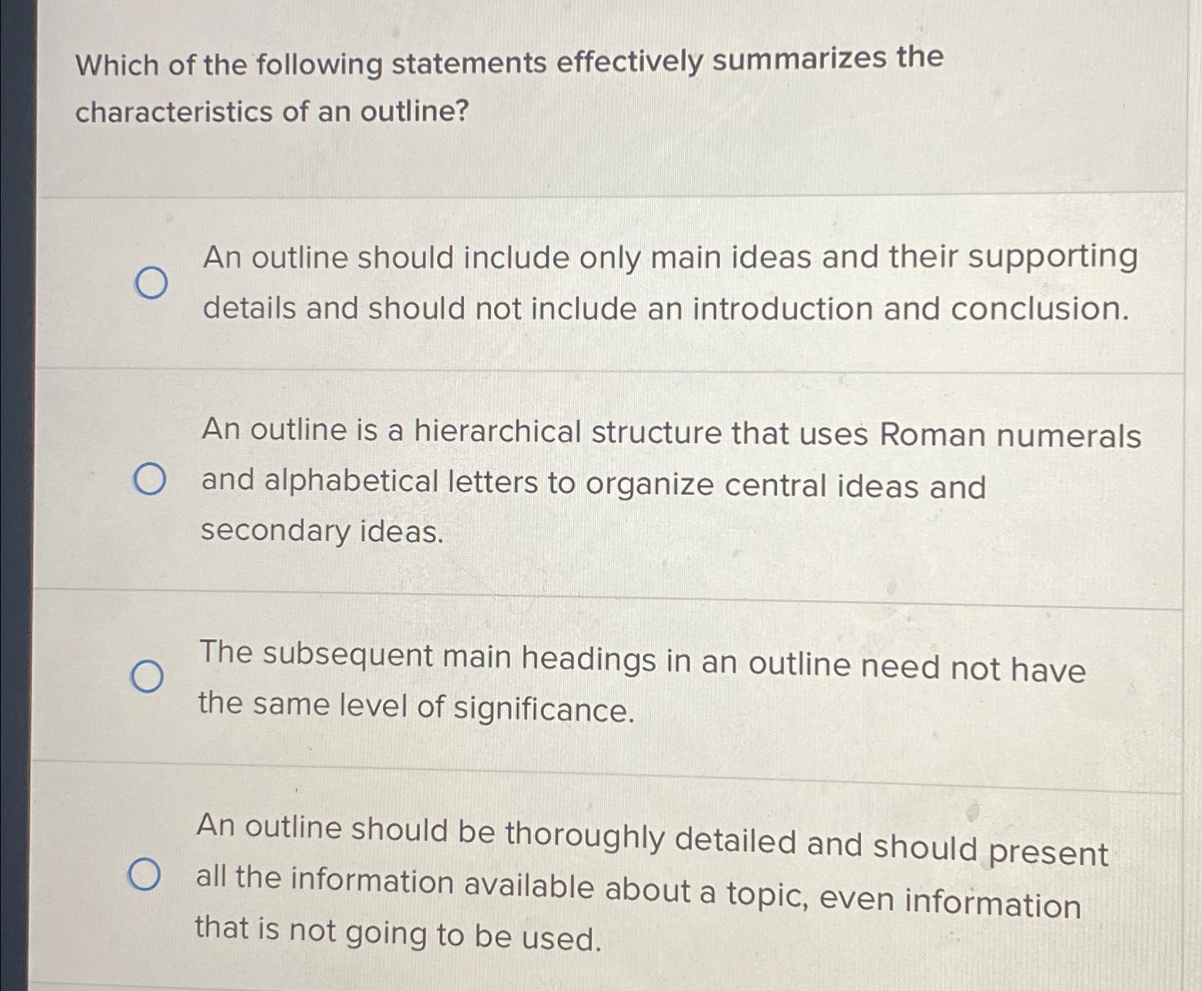 Solved Which of the following statements effectively | Chegg.com