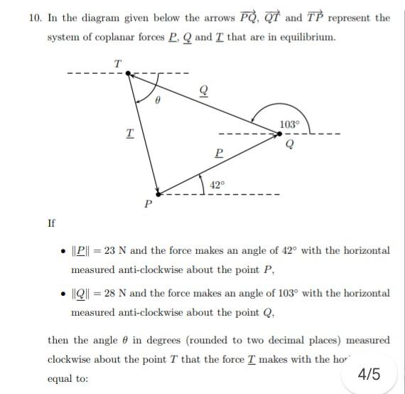 Solved 9. In the diagram given below the arrows PQ,QR and PR | Chegg.com