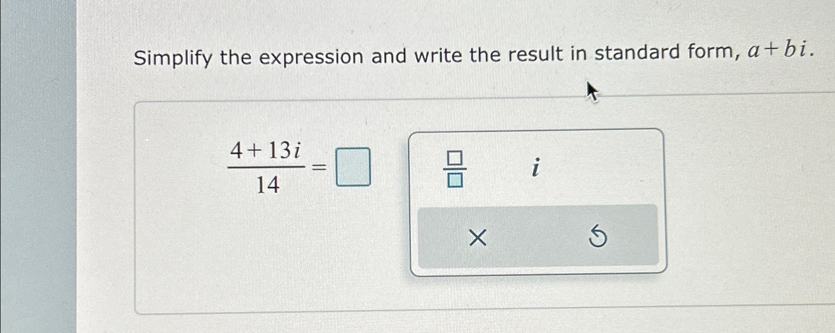 Solved Simplify the expression and write the result in | Chegg.com