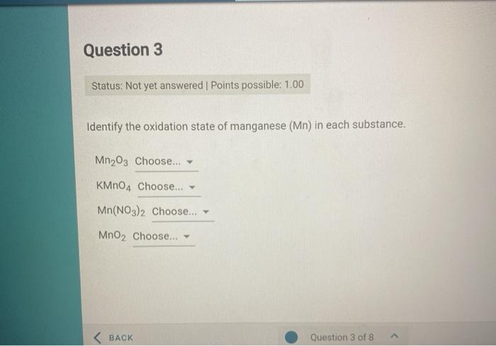 Solved Question 3 Status: Not yet answered | Points | Chegg.com
