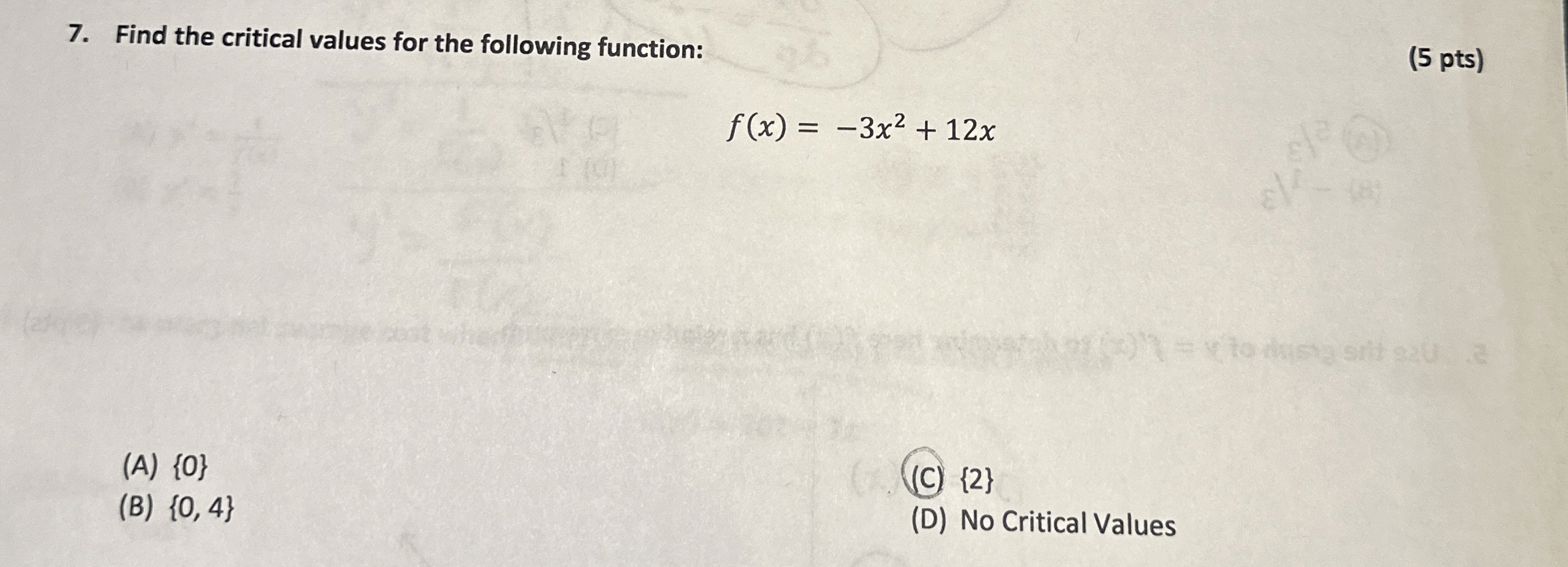 Solved Find the critical values for the following | Chegg.com
