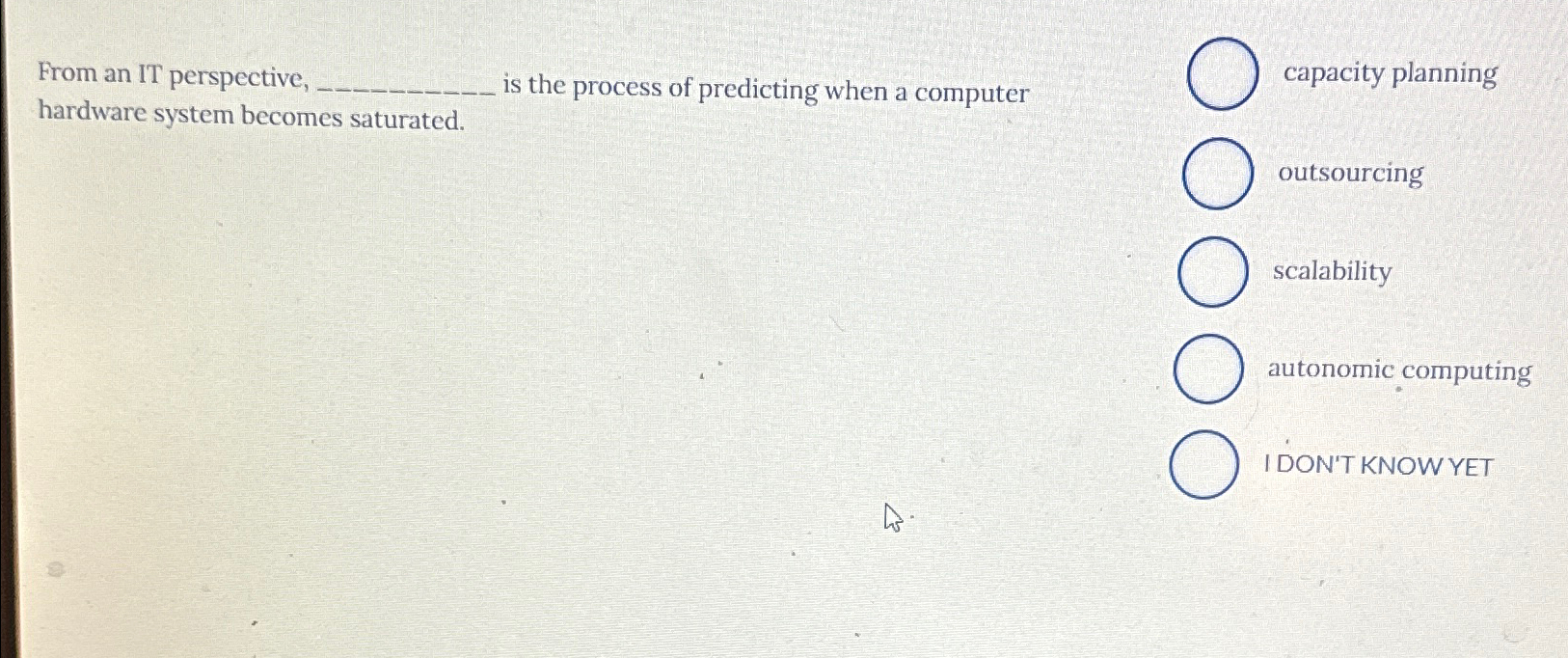 Solved From an IT perspective, hardware system becomes | Chegg.com