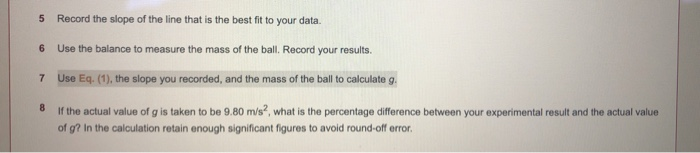 Solved 5 6 Record the slope of the line that is the best fit | Chegg.com