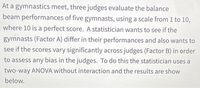 Solved At a gymnastics meet, three judges evaluate the | Chegg.com