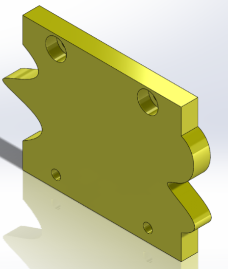 Solved Can someone help me design this with solidworks using | Chegg.com