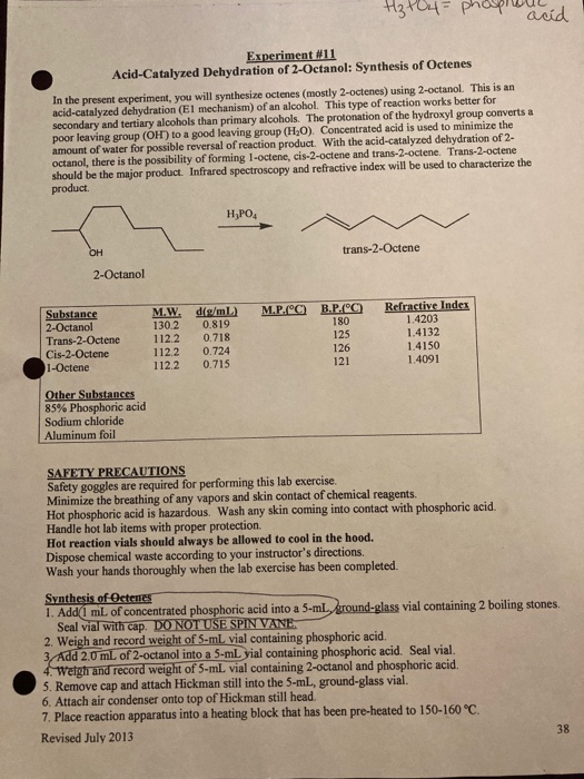 Solved please fully explain how an acid-catalyzed | Chegg.com