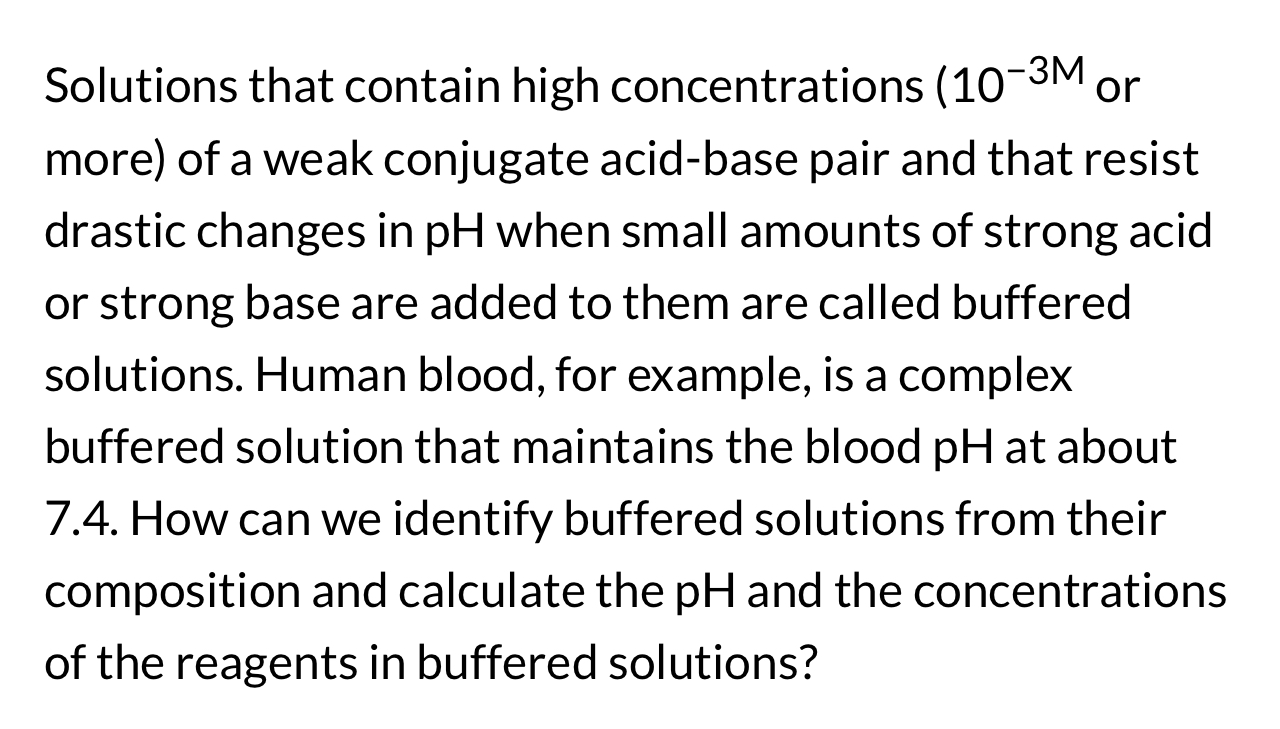 Solved Solutions that contain high concentrations or more) | Chegg.com