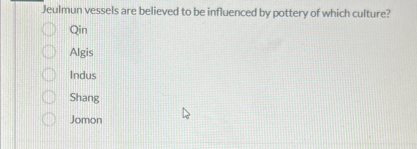 Solved Jeulmun vessels are believed to be influenced by | Chegg.com
