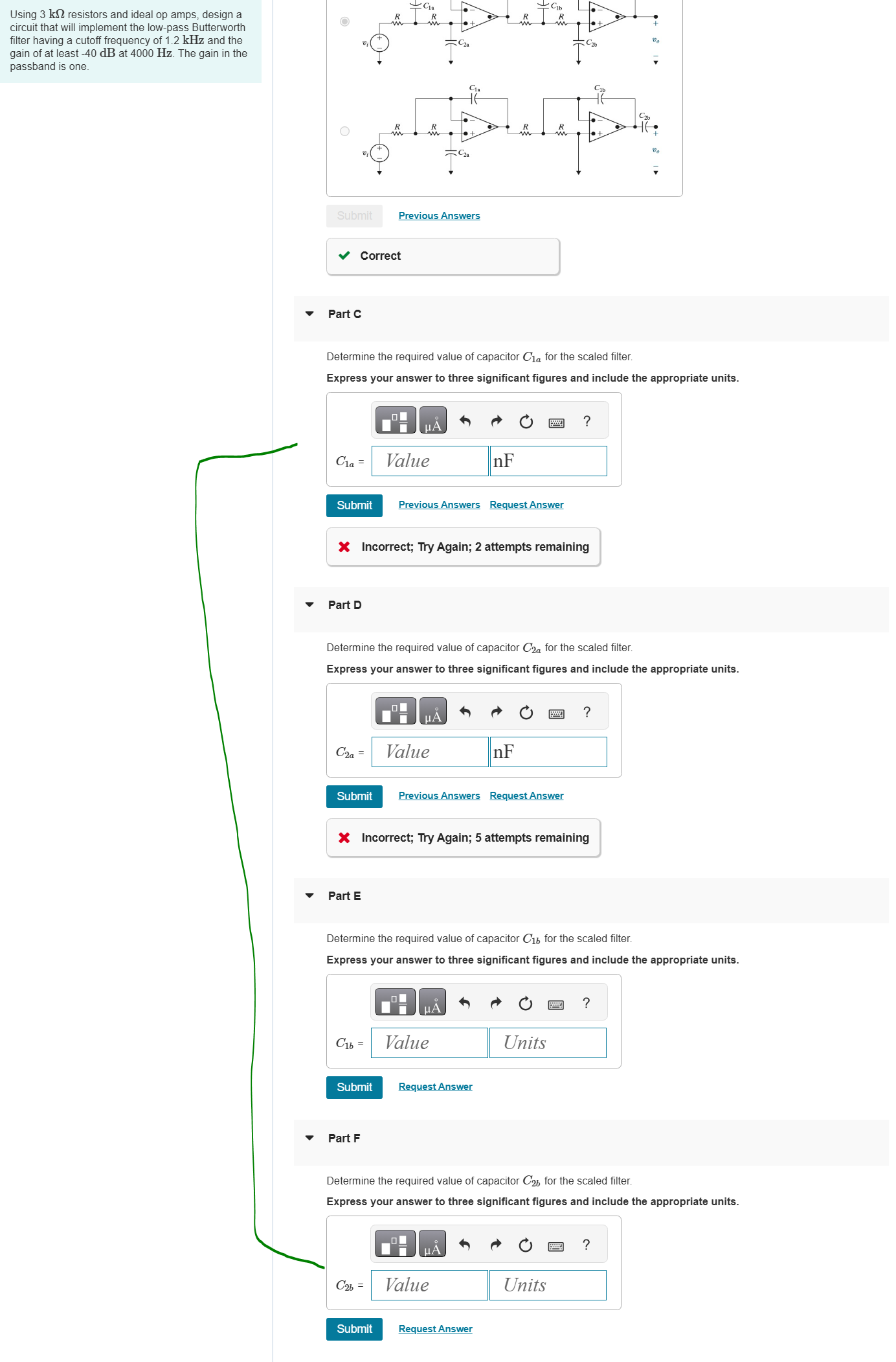 Solved Using 3 kΩ ﻿resistors and ideal op ﻿amps, design a | Chegg.com