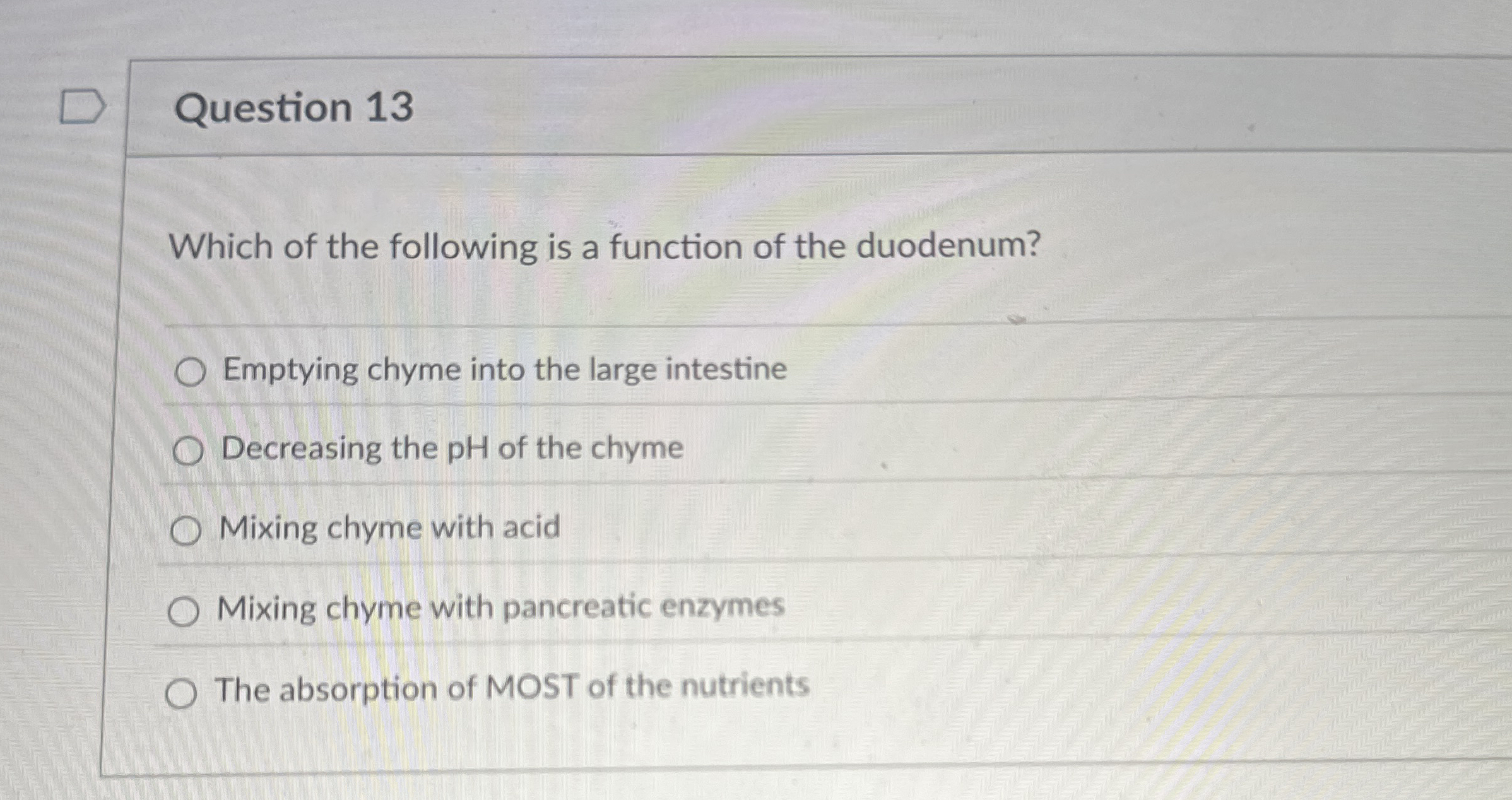 Solved Question 13Which of the following is a function of | Chegg.com