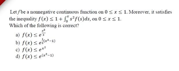 Solved Let f be a nonnegative continuous function on 0