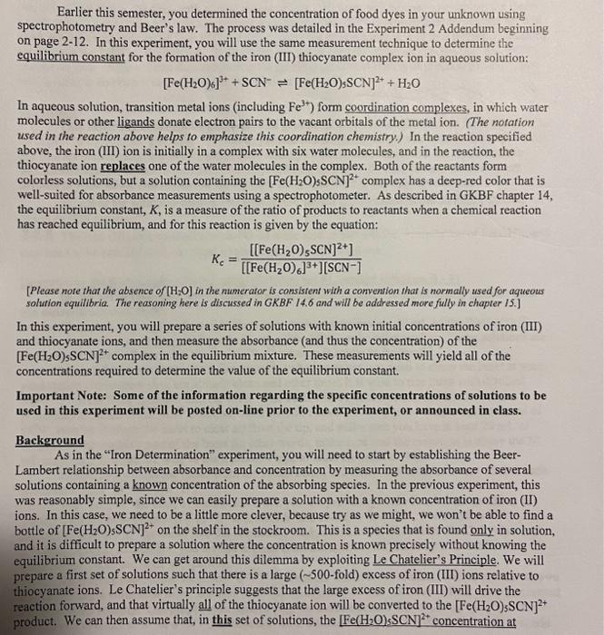 Table H1: Part 1 Solution Preparation and Determining | Chegg.com