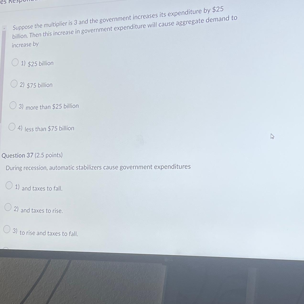 Solved Suppose the multiplier is 3 ﻿and the government | Chegg.com