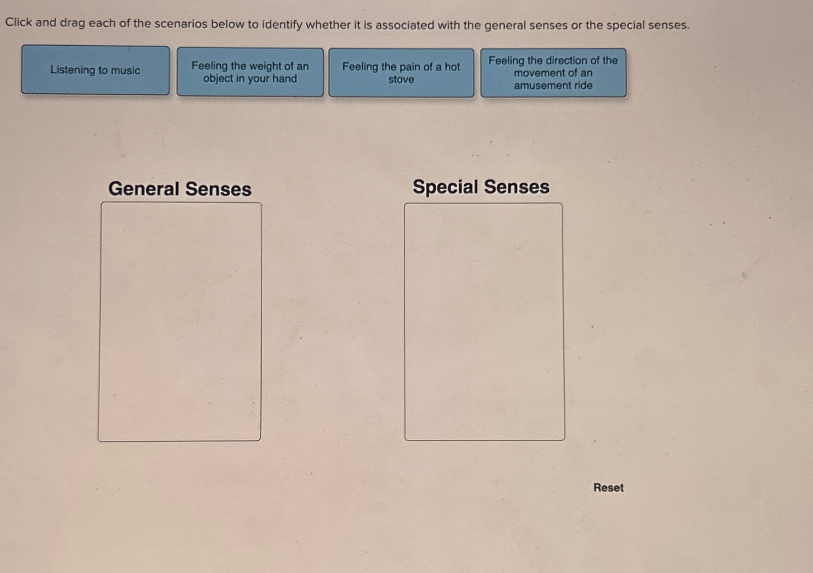 Solved Click and drag each of the scenarios below to | Chegg.com