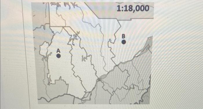 Solved Using the representative fraction scale (RF) on the | Chegg.com
