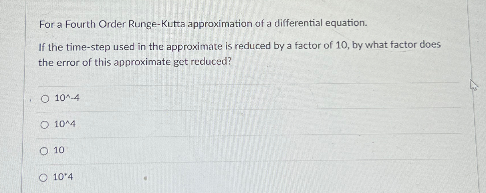 Solved For a Fourth Order Runge-Kutta approximation of a | Chegg.com