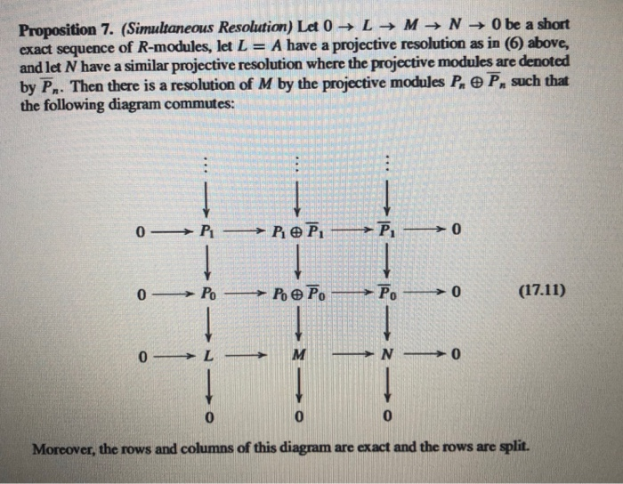 Definition. Let A be any R-module. A projective | Chegg.com