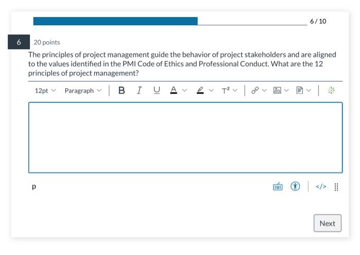 Solved The principles of project management guide the | Chegg.com