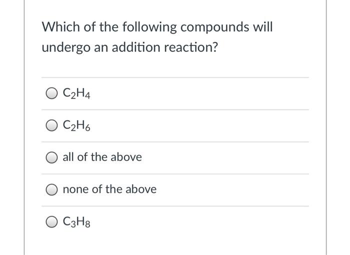 Solved Which of the following compounds will undergo an | Chegg.com