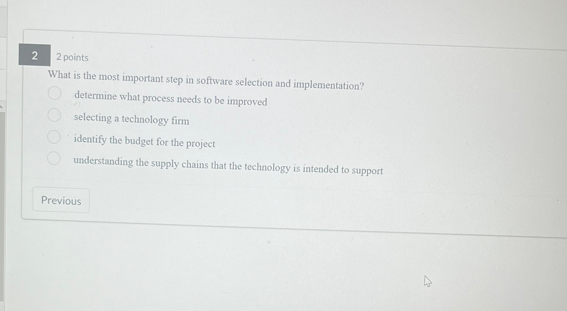 Solved 22 ﻿pointsWhat is the most important step in software | Chegg.com