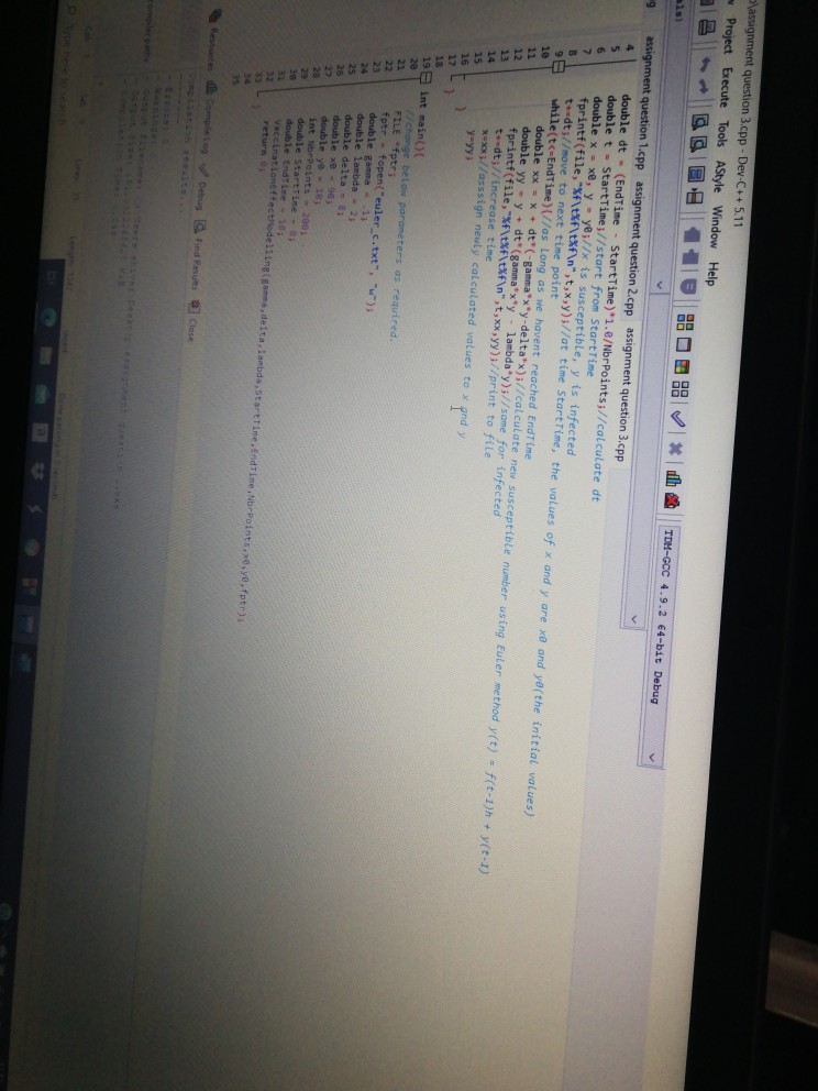 \assignment question 3.cpp - Dev-C++ 5.11 Project | Chegg.com