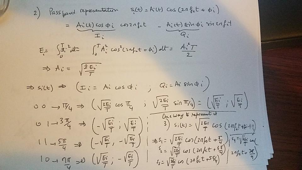 Solved Problem 2 Assume a QPSK modulation, as follows: | Chegg.com