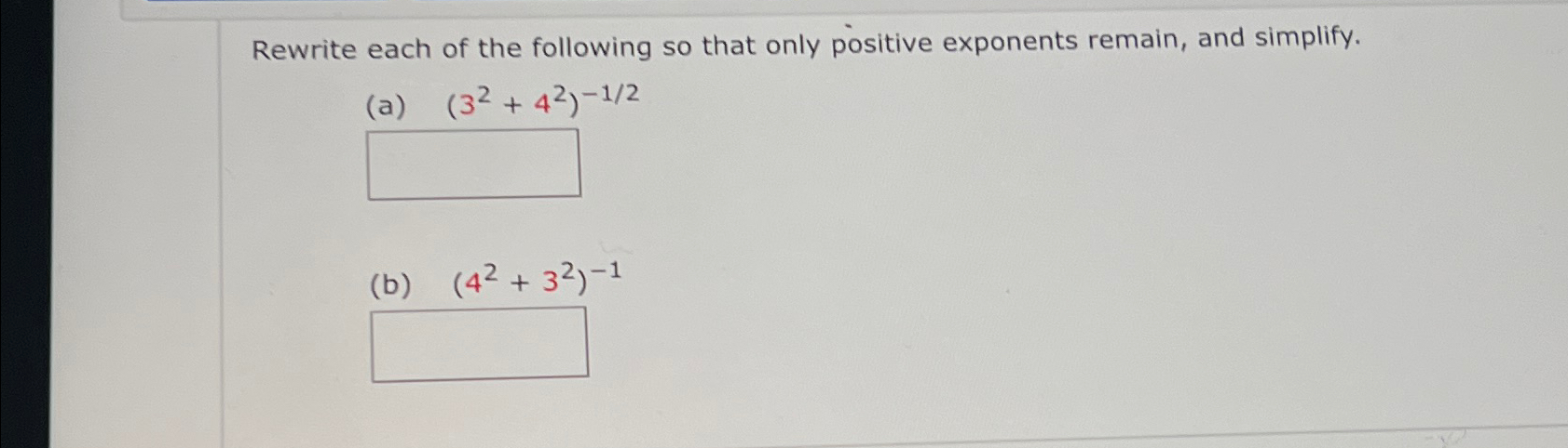 Solved Rewrite each of the following so that only positive | Chegg.com