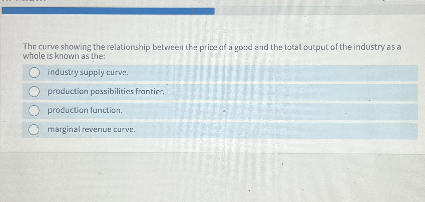 Solved The curve showing the relationship between the price | Chegg.com