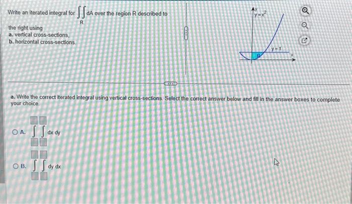 Solved Write An Iterated Integral For ∬rda Over The Region R 