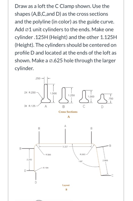 how to do this drawing in autocad using loft command | Chegg.com