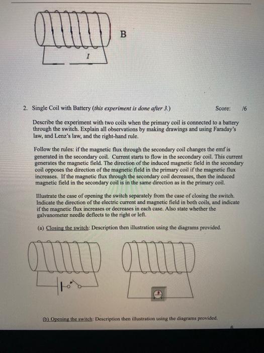 Solved Mag Fields 1. Magnetic Field of a Single Coil Score: | Chegg.com