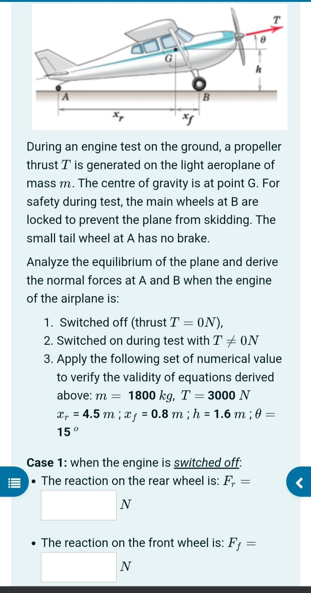 Solved During an engine test on the ground, a propeller | Chegg.com
