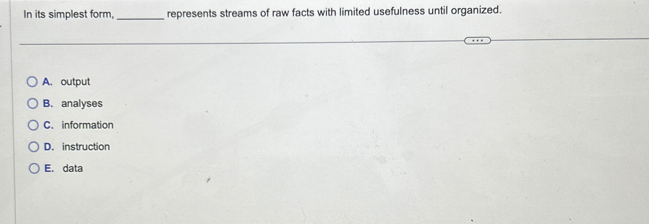 Solved In its simplest form, q, ﻿represents streams of raw | Chegg.com