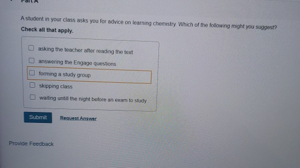 Solved A student in your class asks you for advice on | Chegg.com