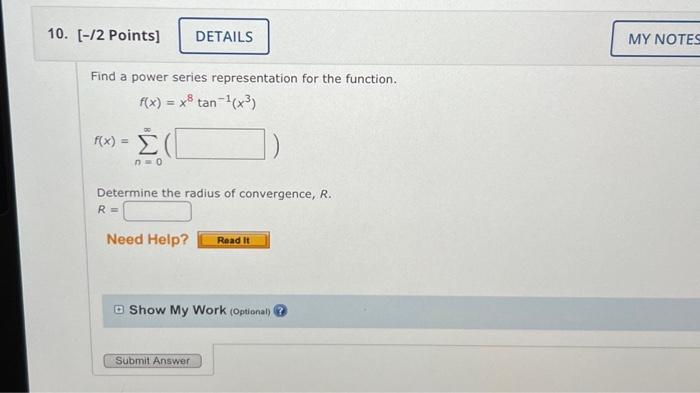 Solved Find a power series representation for the function. | Chegg.com