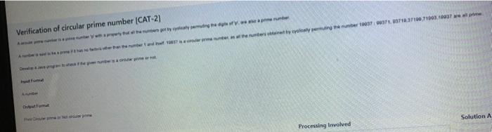 Solved A circular prime number is a prime number p' with a | Chegg.com