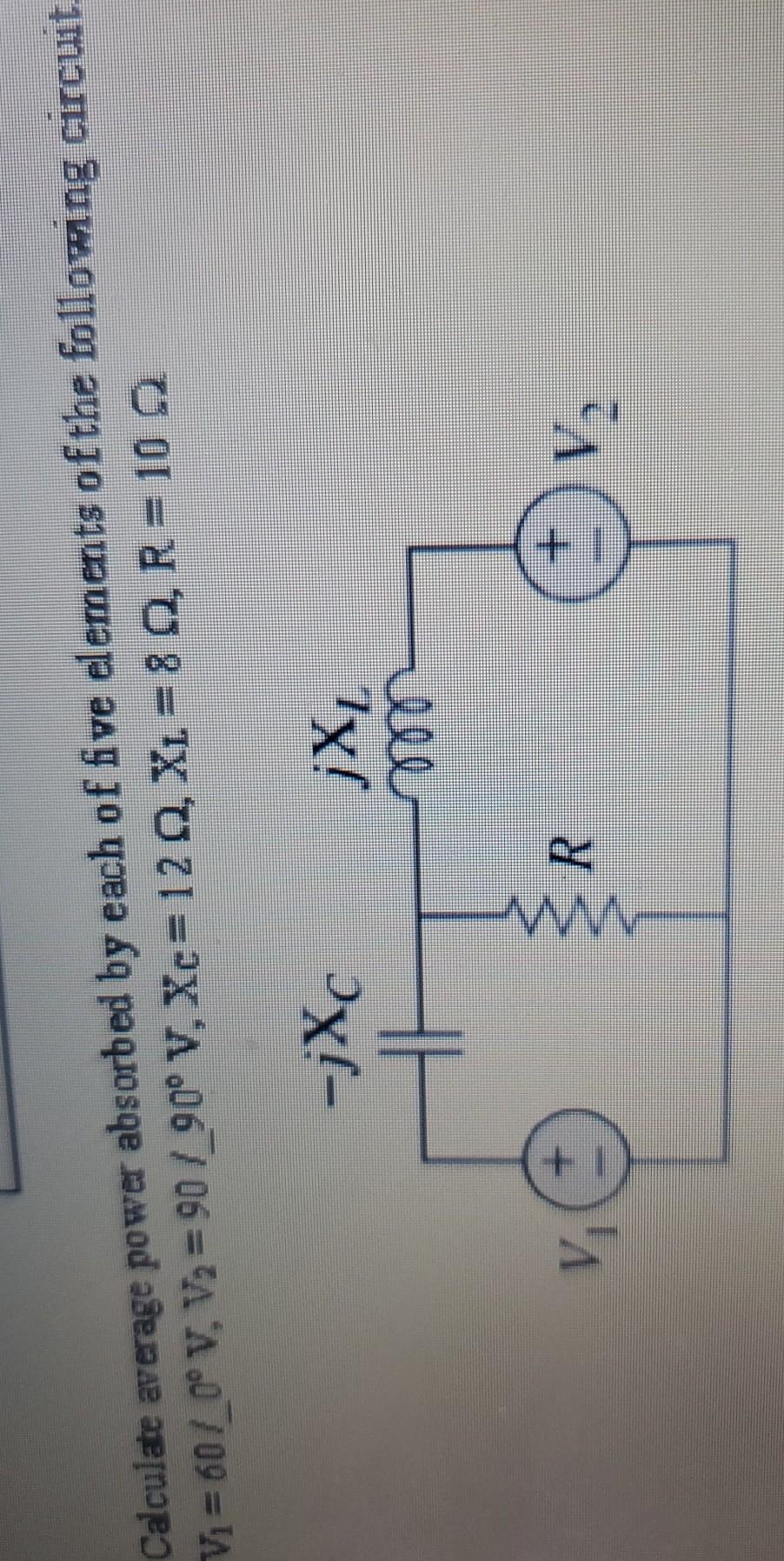 Solved Calculate average power absorbed by each of five | Chegg.com Solved Calculate average power absorbed by each of five | Chegg.com