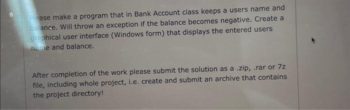 Solved Please make a program that in Bank Account class | Chegg.com