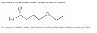 Solved Using Ethane as your only organic reagent. Synthesis | Chegg.com